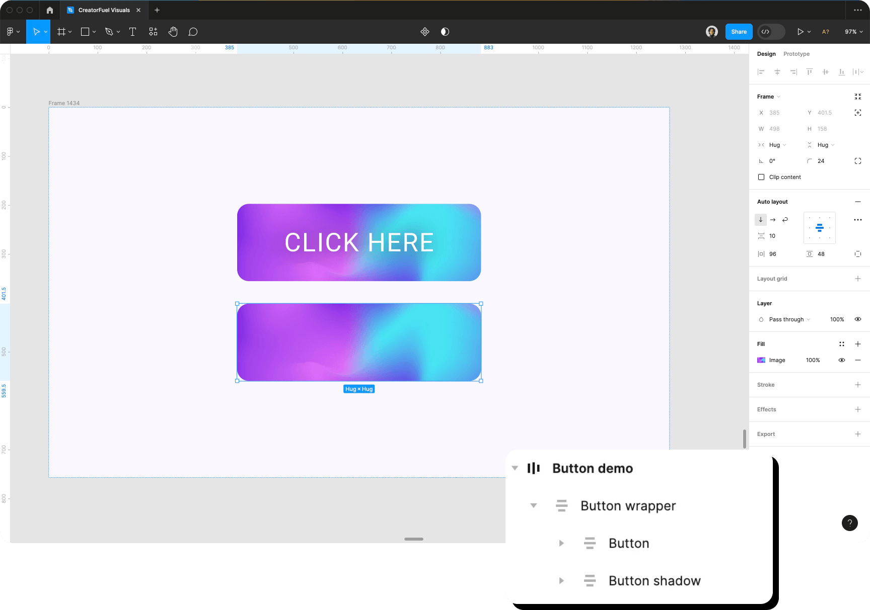 How to create a gradient shadow in Figma & Webflow